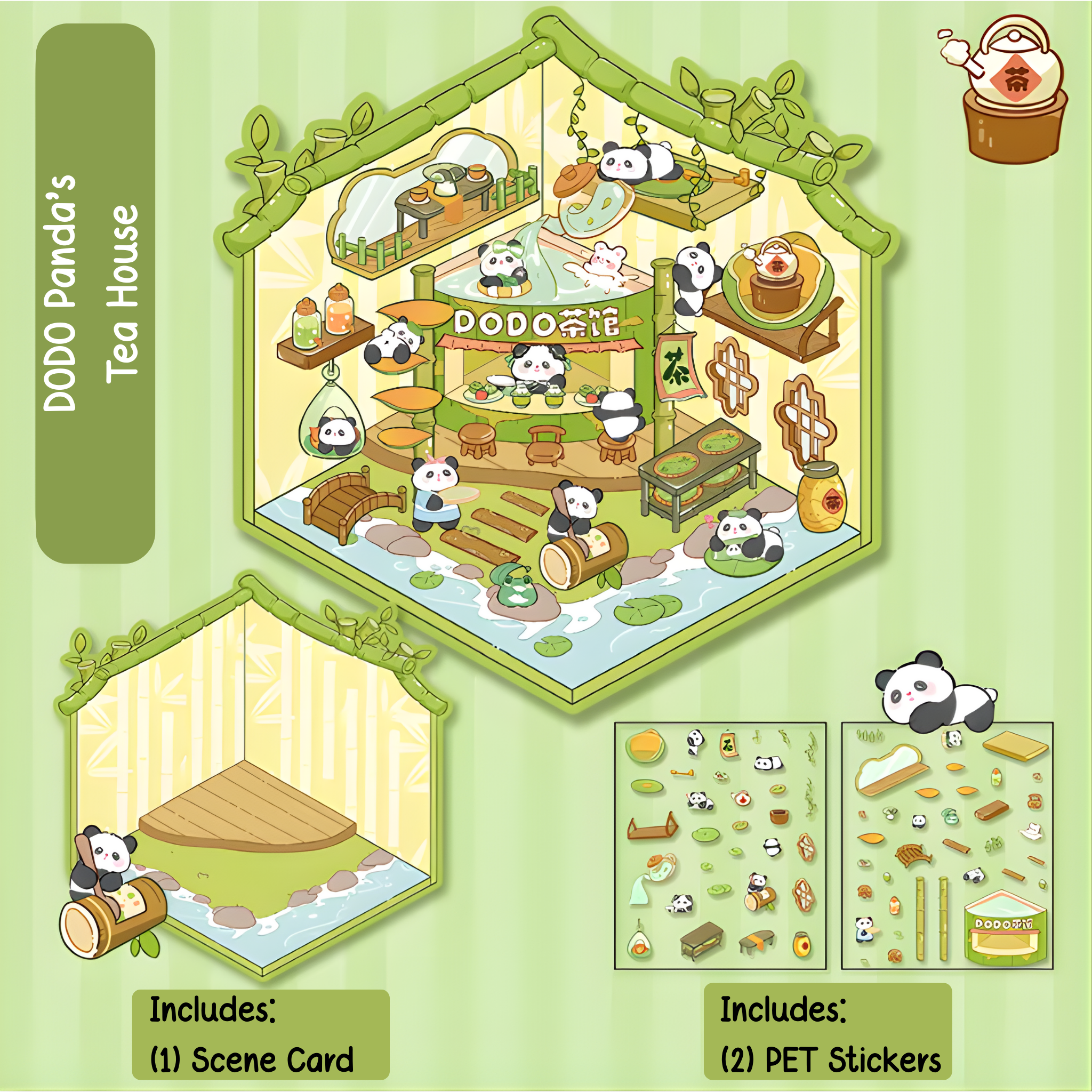 DODO Panda's Tea House – Chibi Sceneries